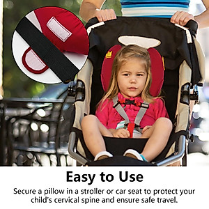 Baby Car Seat Head Neck Support, Toddler Adjustable Stroller Safety Insert, Banana U-Shape Travel Headrest Cushion