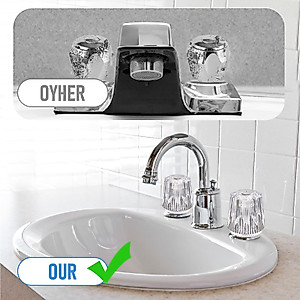 2 Pcs Large Shower Knob Replacement, Acrylic Tub Shower Faucet Handle Compatible with Price Pfister Contessa Windsor, Easy Install Handles for Bathroom Bathtub Kitchen (12 Point Broach Faucet Handle)