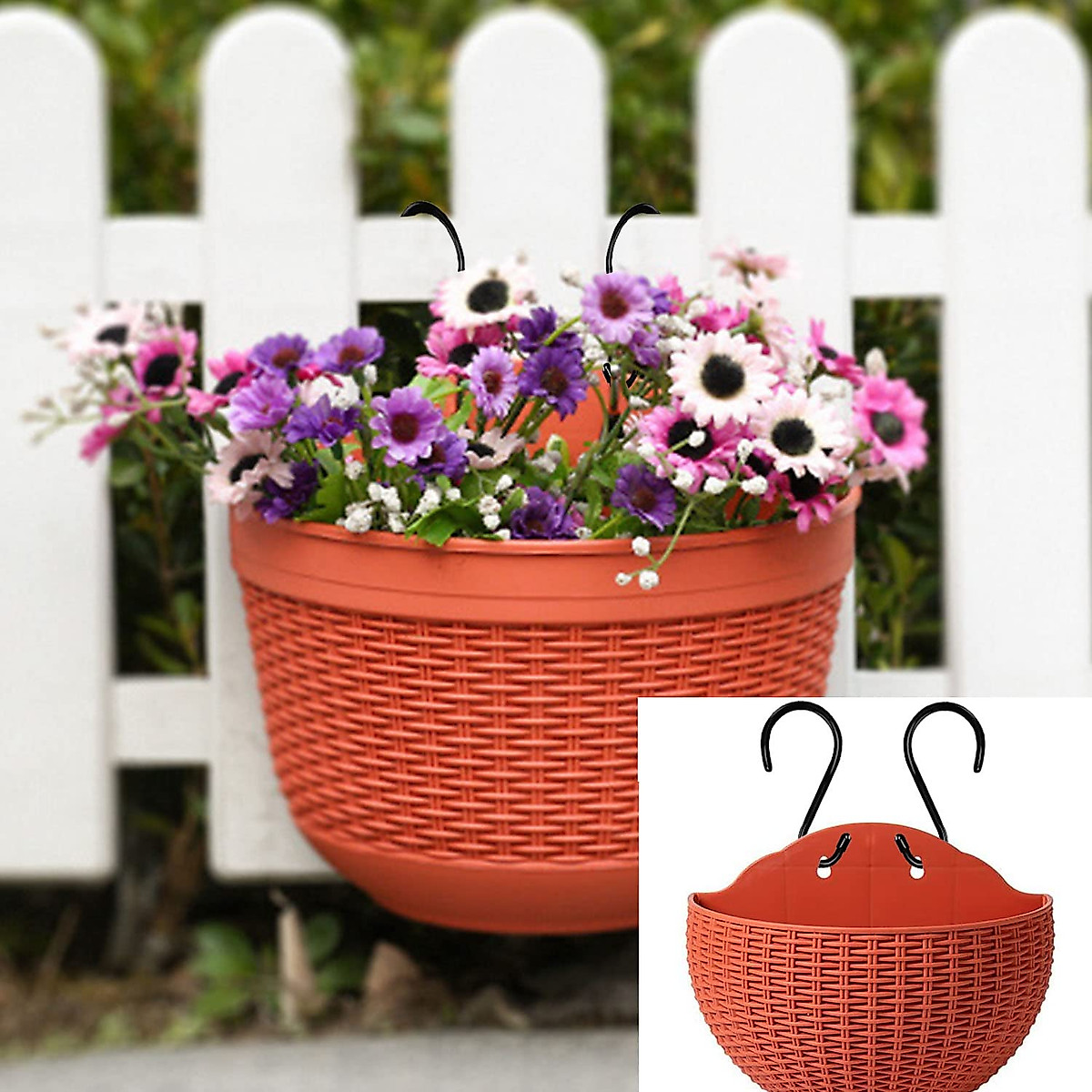 HiGift 6 Inch Large S Hooks for Hanging Heavy Duty, Non Slip Vinyl Coated S Hook for Closet, Steel Metal Black Rubber Coated S Hooks for Hanging Plant Jeans Pot Pan Clothes Purse Towel Bags- 4 Pack