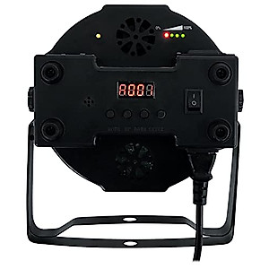 Rockville Battery PAR 61 Black RGBWA+UV Rechargeable Stage Wash Light, DMX Control, Sound Activated, Includes Remote, Up to 18 Hours Battery Life, Perfect for DJ Events, Parties,