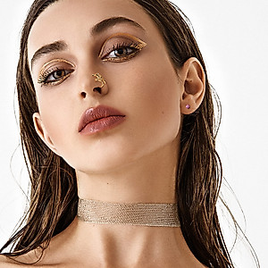 JOERICA Fake Nose Ring Magnetic Nose Ring Nose Stud Fake Nose Piercing Magnet Faux Nose Ring Frog Gold Nose Cuffs for Non Pierced Nose