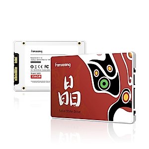 fanxiang S100 SATA III SSD 256GB 2.5" 6Gb/s Internal Solid State Drive 3D NAND TLC, Compatible with Laptop/Desktop for Gaming, IT Pros, Everyday Users