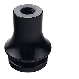 DEWHEL Shift KNOB Boot Retainer/Adapter for Manual Gear Shifter Lever 10X1.25 (Black)