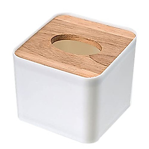 Hondony Home Tissue Paper Dispenser | Tissue Paper Holder Tissue Box Containers with Arc Opening | Removable Tissue Dispenser, Kitchen, Living Room, Bedroom, Bathroom