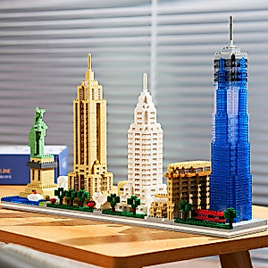 DOLBLOCK Architecture New York City Skyline Model Kit Micro Mini Blocks Building Skylines Collection Set for Adults and Kids Age of 14+ 3452 Pieces Bricks