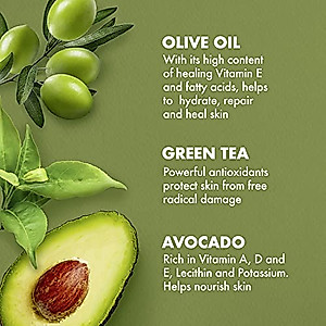 SheaMoisture Shea Butter Bar Soap, Olive & Green Tea, Essential Oils, Skin Care Routine, Olive Oil Soap Bar for Face & Body, Avocado Oil, Rich in Vitamin E, Sensitive Dry Skin (4 Pack - 8 Oz Ea) 