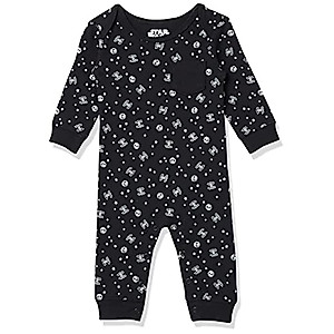 Amazon Essentials Disney | Marvel | Star Wars Unisex Babies' Cotton Coveralls, Pack of 3, Star Wars Tiny Trooper, 12 Months