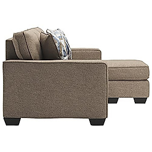 Signature Design by Ashley Greaves Modern Sectional Sofa Couch with Convertible Chaise Lounge, Gray