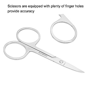 Hair Cutting Scissors Facial Nose Ear Hair Grooming Scissors Hair Removal Scissor Hair Clippers, Eyebrow Eyelash Trimming Scissors Men's Beard Mustache Care