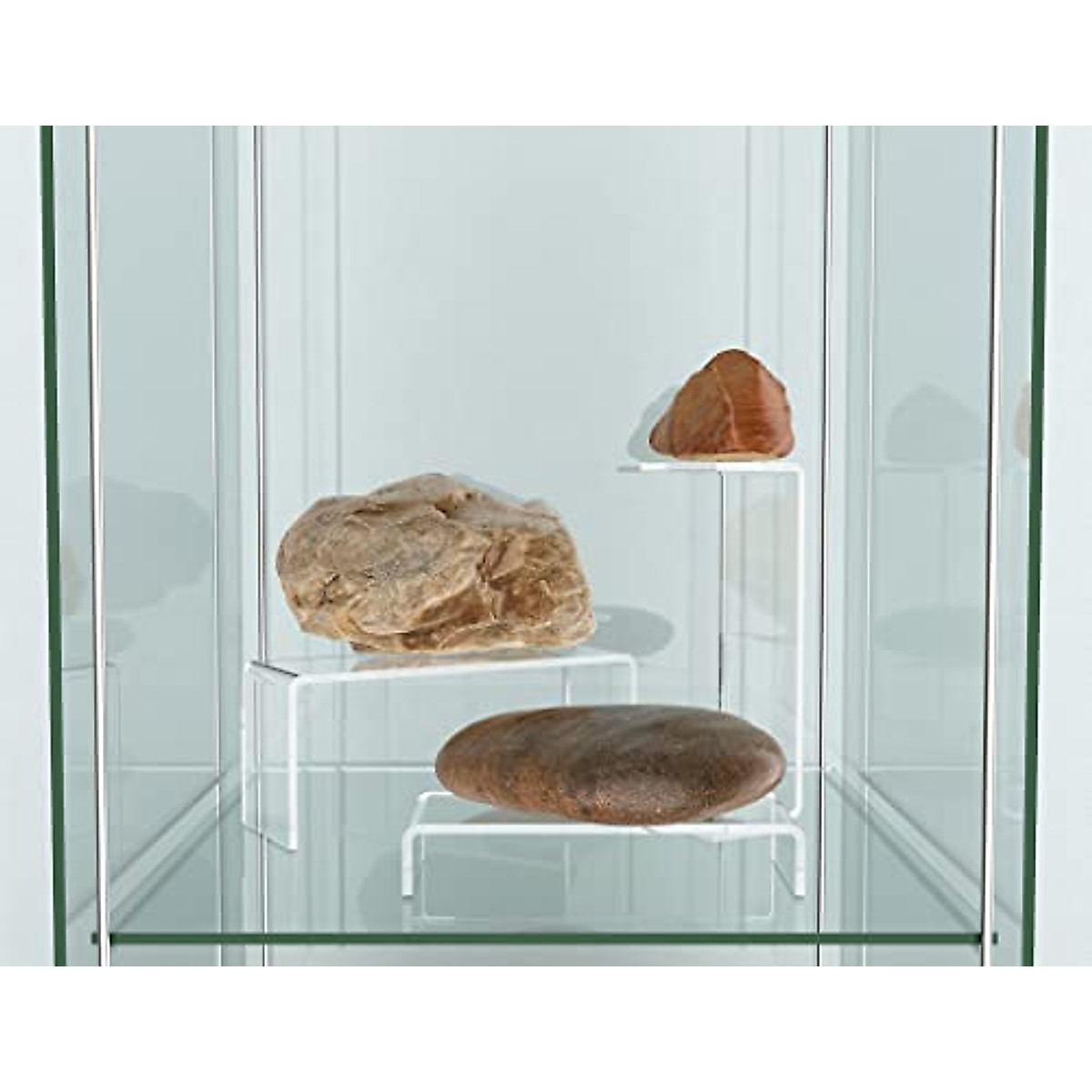 Kcrystenia 9" Perfume Stand (1 Pack) & 6 Pack Acrylic Risers for Display