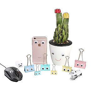 Decora 100pcs 18mm Round Wiggly Wobbly Googly Eyes Self-adhesive Peel Sticker