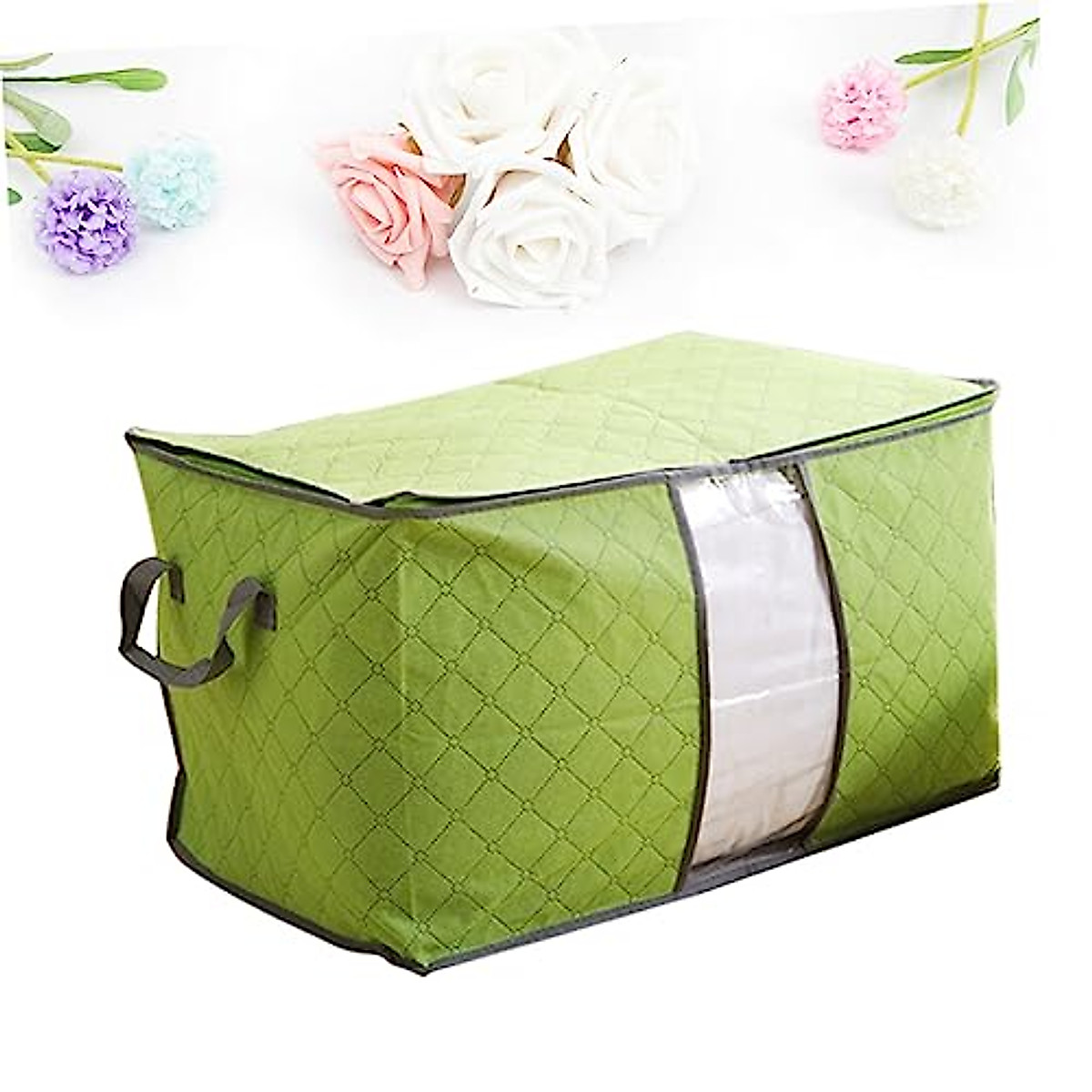 GARVALON 4pcs Quilt Storage Bag bolsas para guardar cobijas fabric clothing storage bag Foldable Closet Organizer comforter storage bag sweater storage bags container clothes