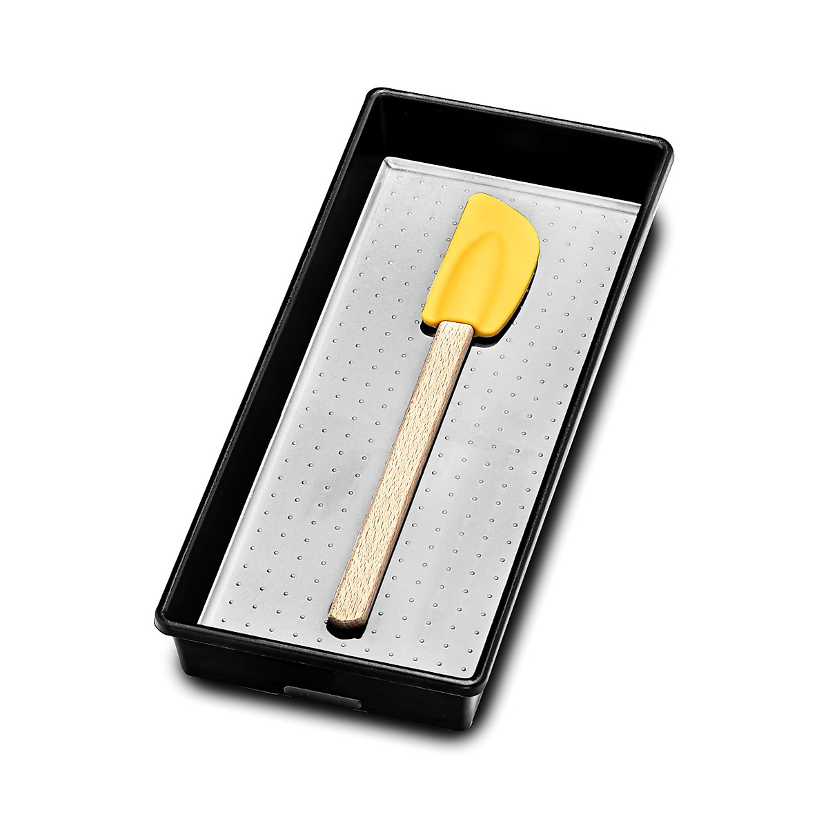 madesmart Classic 15.5" x 6.6" Bin - Granite | CLASSIC COLLECTION | Multi-Purpose Storage Organizer | Soft-grip Lining and Non-slip Rubber Feet BPA-Free, Model Number: 29656