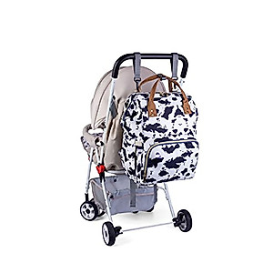 Starte Baby Diaper Backpack with Stroller Straps Large Capacity Baby Bags for Fashion Mommy Maternity Nappy Bag,Cow Grain