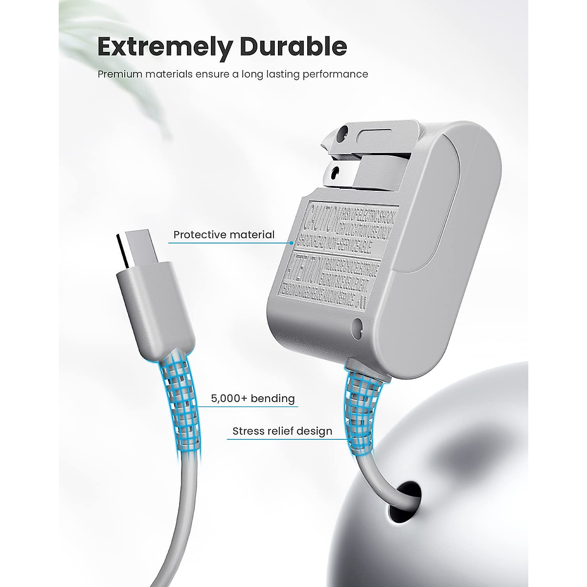 DS Lite Charger, VOYEE DS Lite Charger Replacement for DS Lite, AC Adapter Compatible with DS Charger (100-240v)