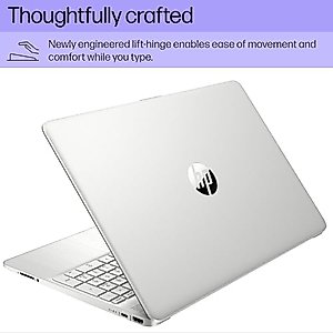 HP Newest 15.6" Touchscreen Laptop, Intel 6-Core i3-1215U Processor, 8GB RAM, 512GB SSD, Intel UHD Graphics, WiFi, Fast Charge, HDMI, Thin & Portable, Long Battery Life, Windows 11 Home