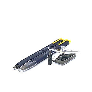 Swanson Tool Co CP216 AlwaysSharp Refillable Mechanical Carpenter Pencil, Two Pack, with 8 More Replacement Black Graphite Tips