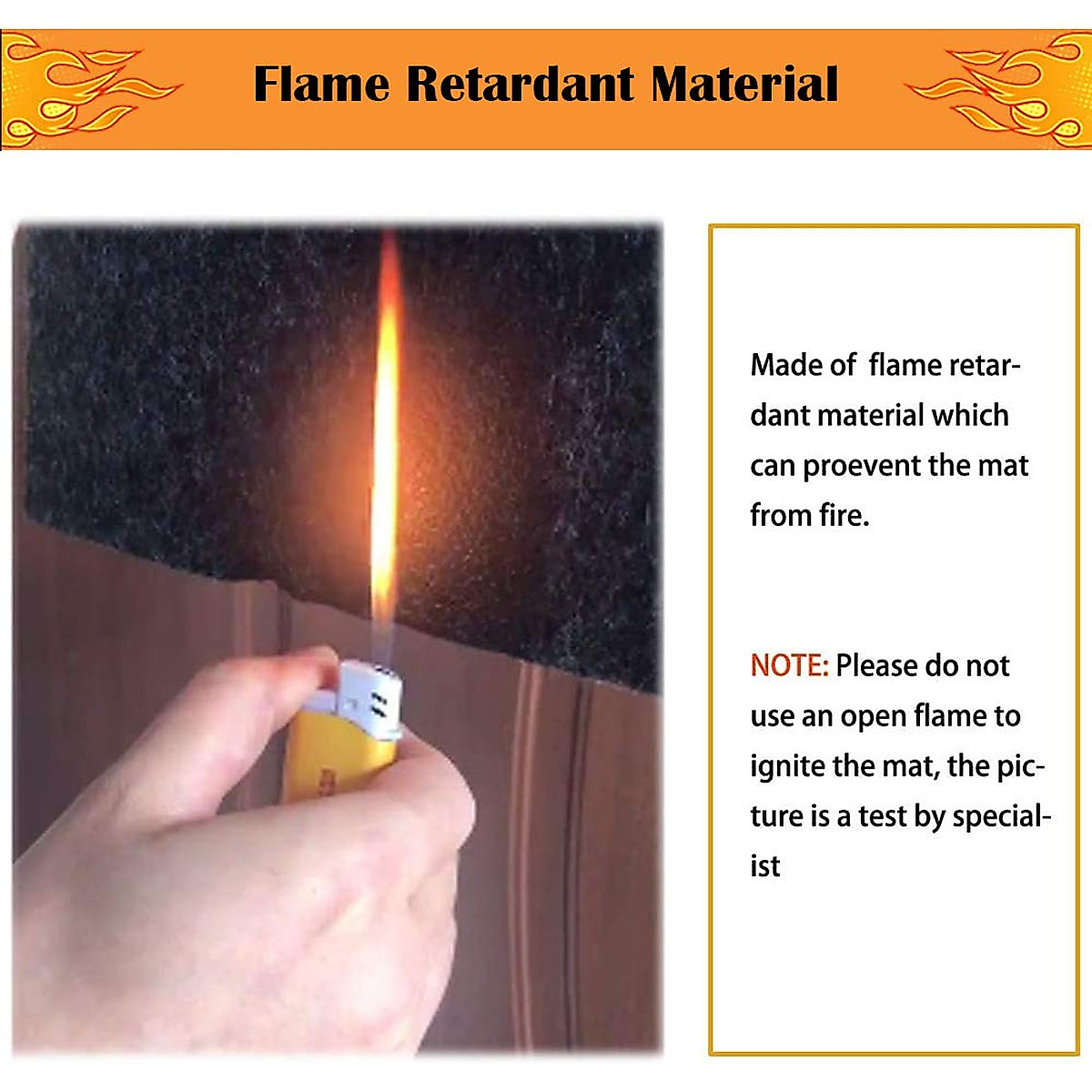 Brinman Under Grill Mat,Premium 36"x48"Absorbent Oil Protective mats for Deck &Patio,Grill Mat for Deck,Under Grill Floor Pad to Protect Deck,BBQ Mat for Under BBQ,Waterproof,Reusable