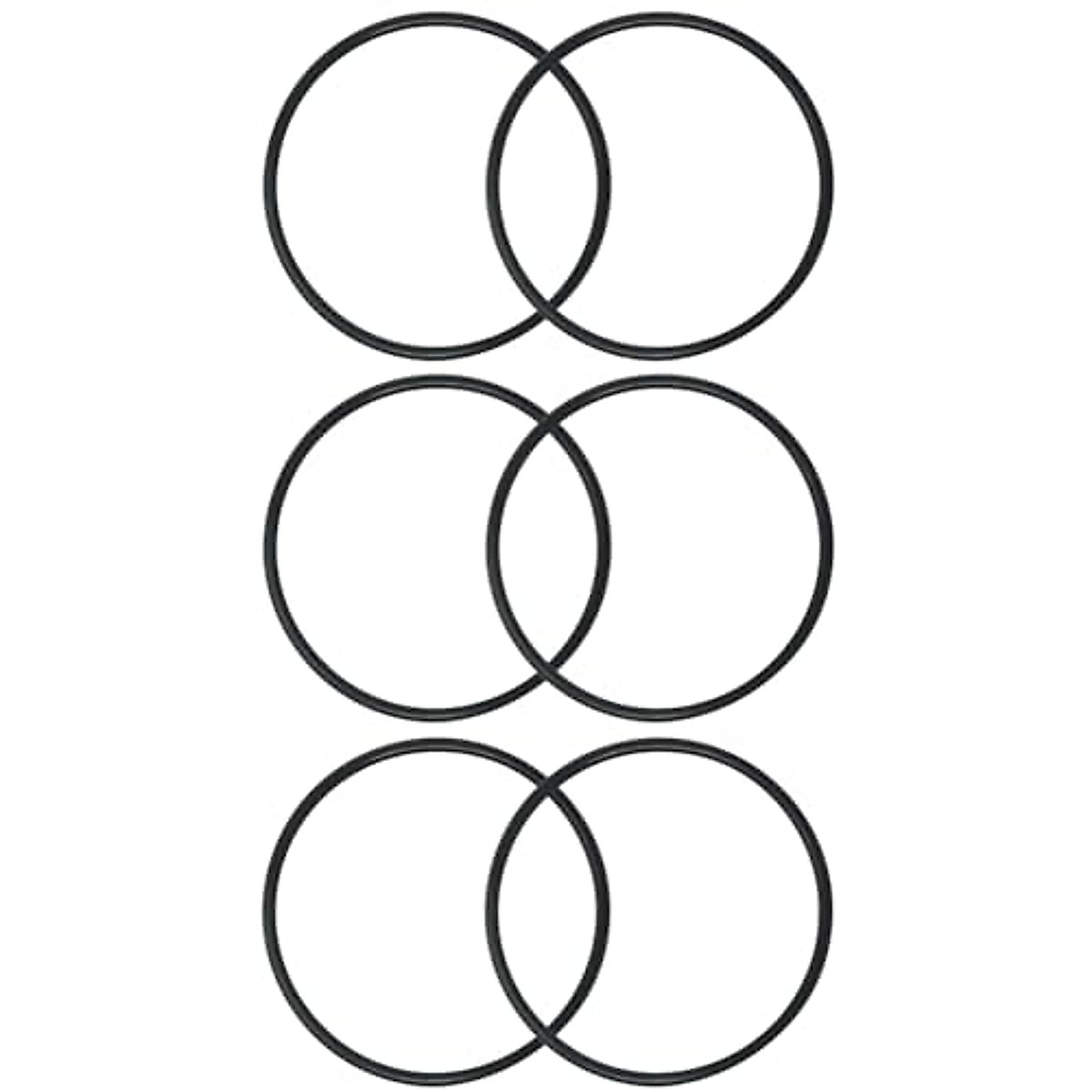 AppliaFit Outlet Elbow O-Ring Compatible with Hayward DEX2400Z5 for Select Hayward Pro-Grid, Micro-Clear & SwimClear Vertical D.E. Filters (6-Pack)