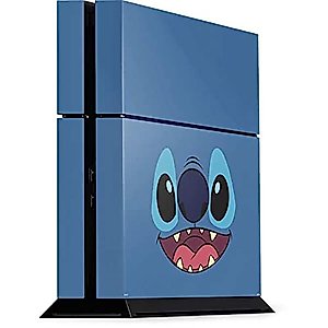 Skinit Decal Gaming Skin Compatible with PS4 Console - Officially Licensed Disney Lilo and Stitch Close Design