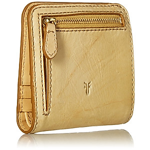FRYE Women's Campus Rivet Small Leather Snap Wallet, Banana, One Size
