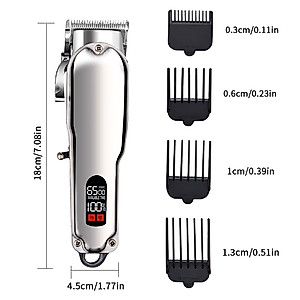 Metal Body Electric Clippers, Strong Power, No Damage to Pet Skin, Fine Adjustment of The First Five Gears, Large-Capacity Lithium Battery