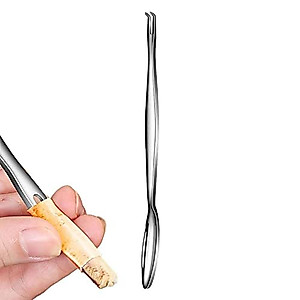 Stainless Steel Crab Fork Seafood Tools, 8 inch Lobster Crab Leg Picks Fruit Forks Seafood Picks for Party Travel(gold)