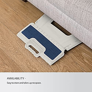 BROOKSTONE 13" Non-Slip Textured Grip Surface, Foldable Space Saving Design, Carrying Handle, Holds Up to 300 Pounds, for Kitchen and Rest of Home