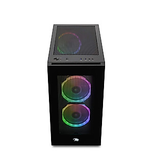 iBUYPOWER Pro Gaming PC Computer Desktop Element Mini 190A (Ryzen 3 3100 3.6GHz, NVIDIA GeForce GT 710 1GB, 8GB DDR4, 480GB SSD, WiFi Ready, Windows 10 Home)