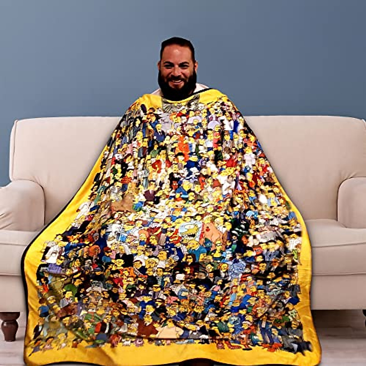 The Simpsons Fleece Throw Blanket, Multicolor, One Size