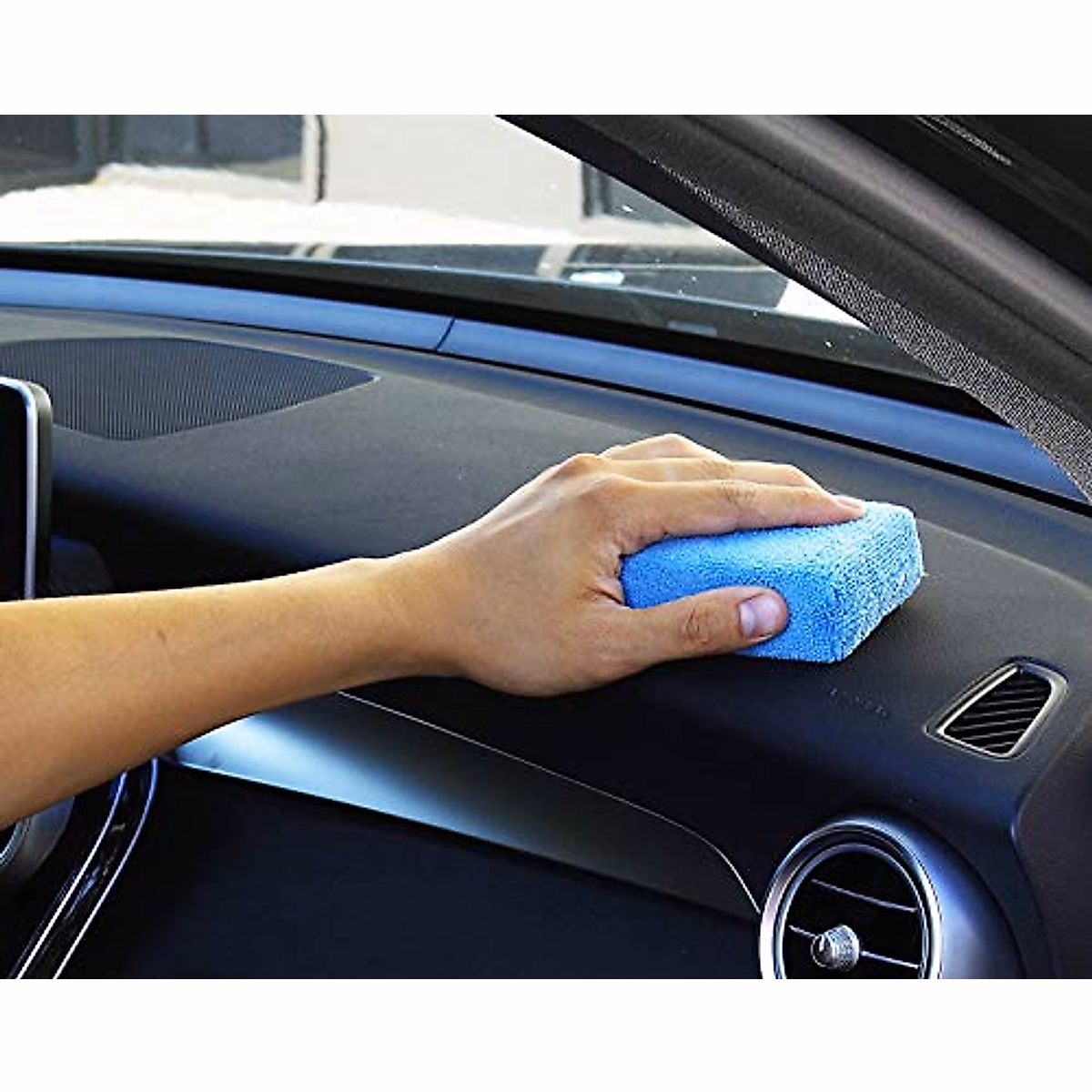 Autocare 10 Pack Car Wax Applicator Pad Rectangle Foam Premium Grade Microfiber Applicator Pads