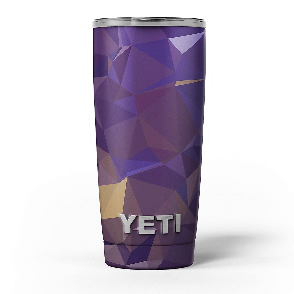 Design Skinz Purple Geometric V12 - Skin Decal Vinyl Wrap Kit Compatible with The Yeti Rambler Cooler Tumbler Cups