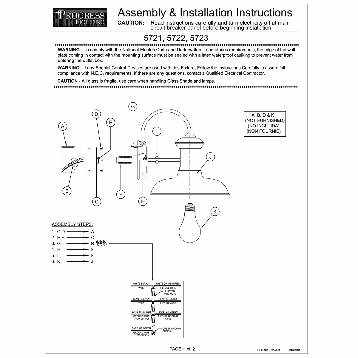 Progress Lighting P5721-14 Brookside Outdoor, 8-Inch Width x 9-3/4-Inch Height, Brown