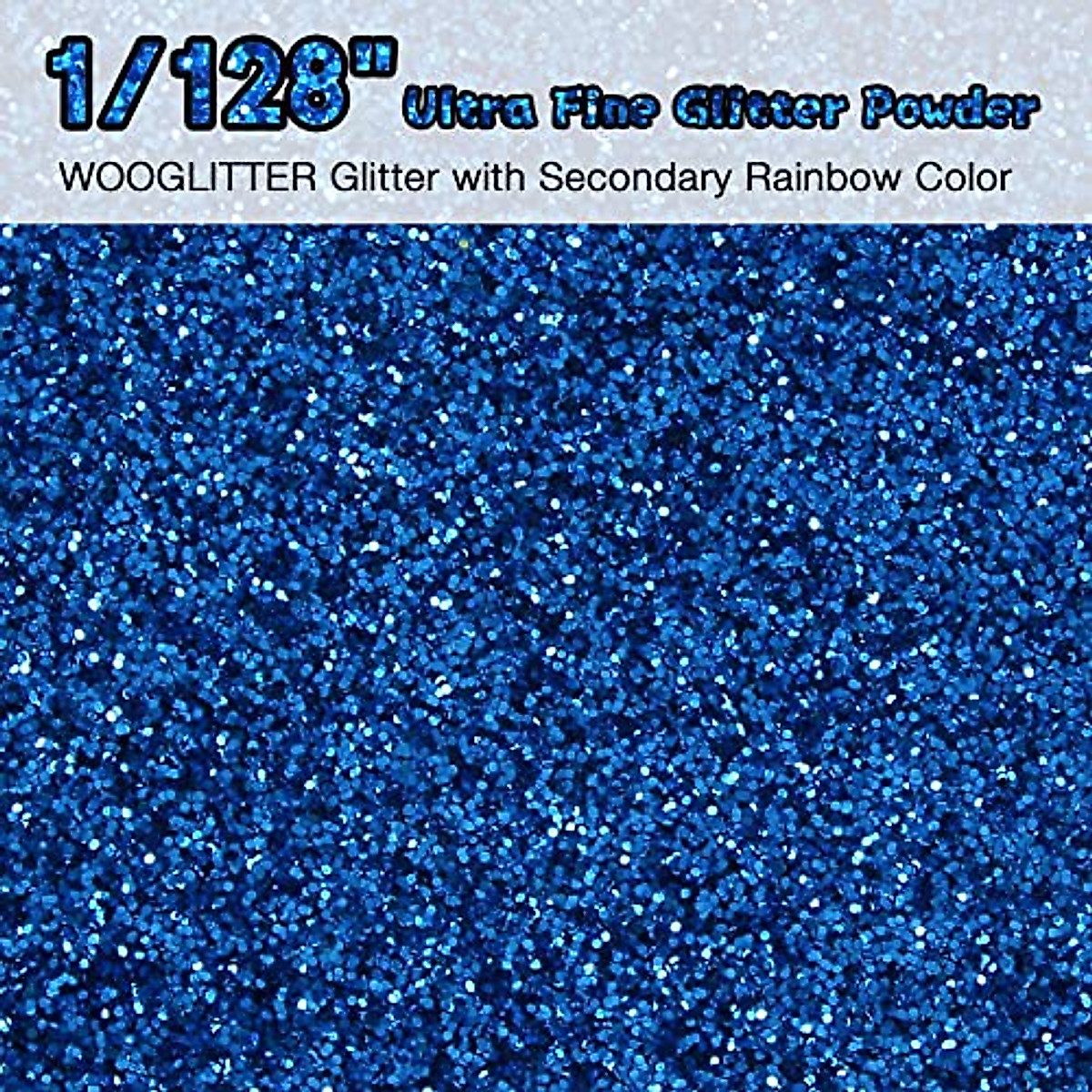 Ultra Fine Blue Glitter, 16 Oz (1 Ib), Fine Glitter for Resin Crafts Nails Tumblers Slime Cosmetic and Festival Decoration - Blue Fine Glitter Bulk