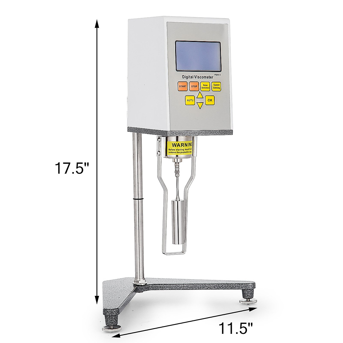 VEVOR Digital Viscometer 1-100000 mPa.s Digital Rotary Viscometer NDJ-9S Fluidimeter Tester Meter Accuracy Plus or Minus 2% Newton Liquid Viscometer Digital Portable (NDJ-9S)