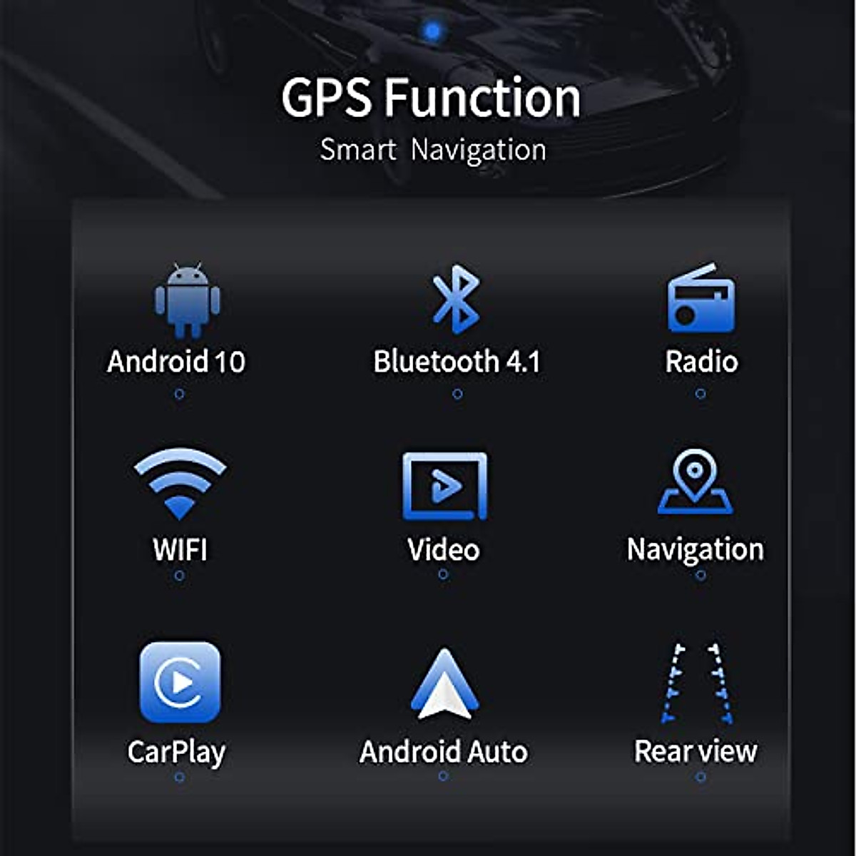 Cocheparts Car Stereo for Toyota Camry Radio 2007-2011 Built-in Apple Carplay/Android Auto/WiFi/Bluetooth/Steering Wheel Control/Split Screen/GPS Navigaion(Note:Not Compatible with JBL System)