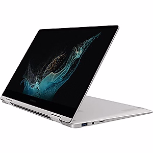 Samsung Galaxy Book2 360 13 2-in-1 Laptop 13.3" FHD AMOLED Touchscreen 12th Generation Intel 10-Core i7-1255U 16GB RAM 512GB SSD Backlit Keyboard Fingerprint Reader Thunderbolt USB-C HDMI Win11 Silver