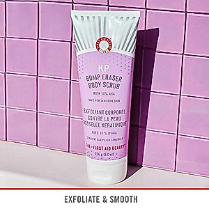 First Aid Beauty Bundle: KP Bump Eraser Body Scrub with 10% AHA and Ultra Repair Cream Intense Hydration Moisturizer