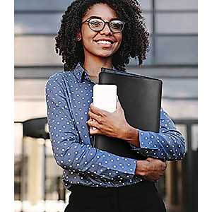 MoKo Laptop Sleeve Compatible with 13.3 MacBook Air Pro, iPad Air/Pro 13 inch, Surface Pro 9/8, PU Leather Notebook Briefcase Carrying Bag Slim Stylish Case Pouch, Black