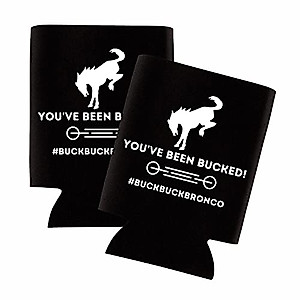 You've Been Bucked Can Cozie Holder | Bulk 20 Pack | Collapsible Foam Can Cozie Holder | Buck Buck Bronco | #BuckBuckBronco #BuckYeah