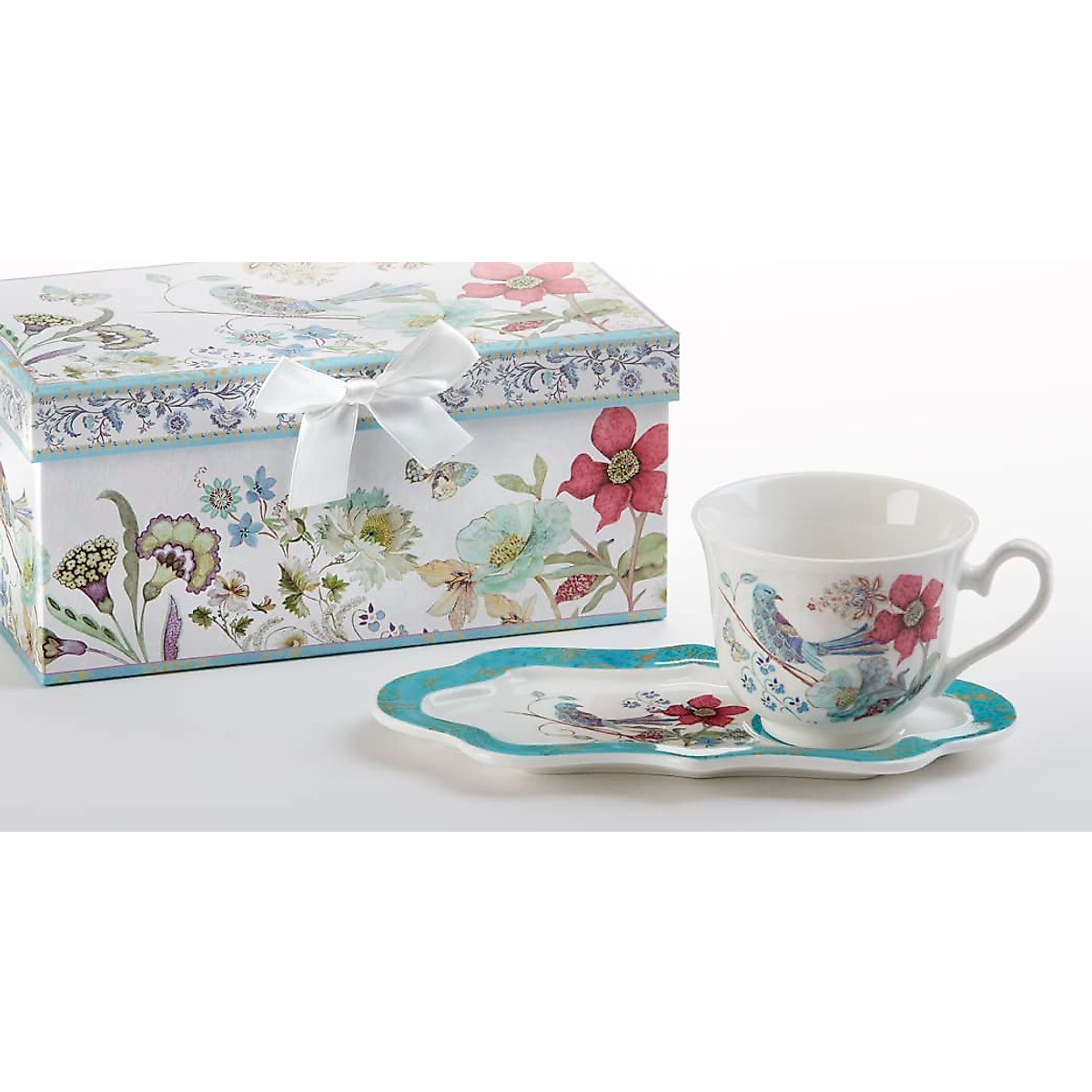 4.2 X 9" Porcelain Tea & Toast Set, Partridge