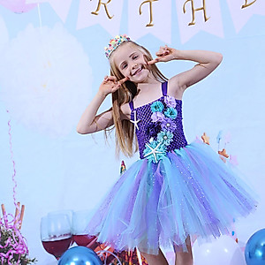 CIEHER Mermaid Crown for Women Girls Pink Shell Tiara Mermaid Princess Tiara for Mermaid Costume Mermaid Birthday Decorations