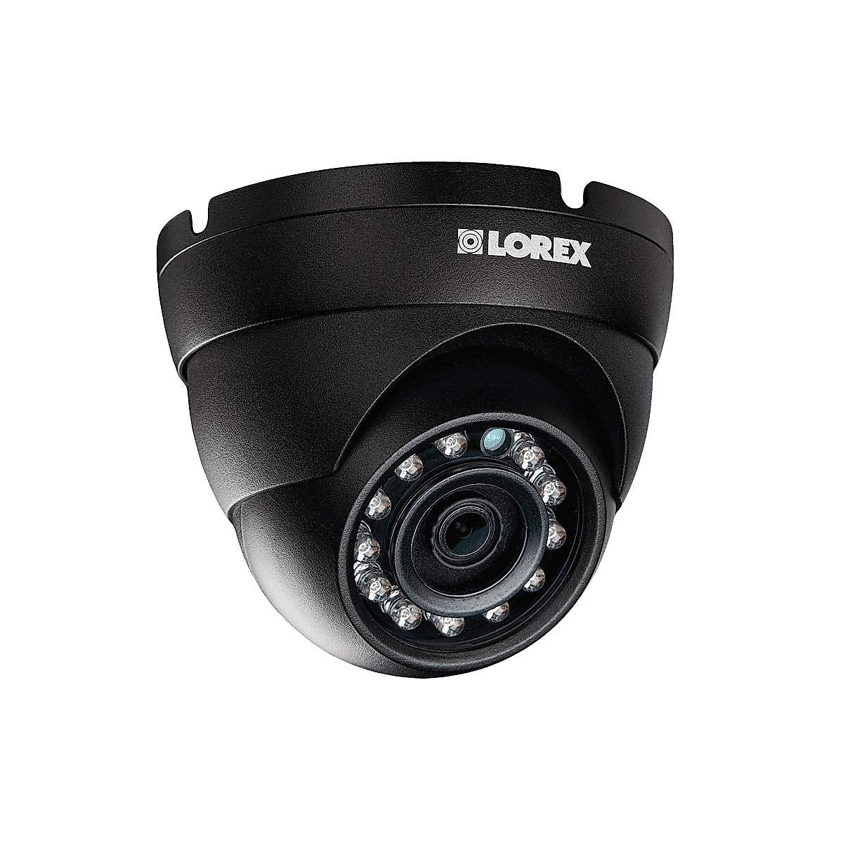 Lorex LEV1512 Indoor/Outdoor 720p HD Weatherproof MPX Security Dome Camera, 3.6mm, 112ft IR Night Vision, Works with DV800/900, LHV5100/5100W Series DVR, Black (Camera Only)