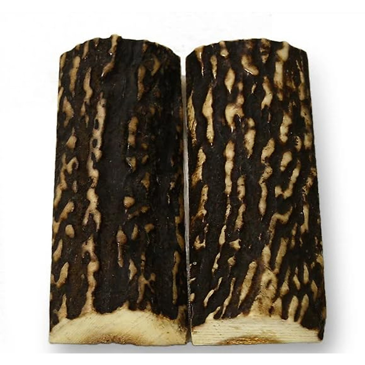 Sambar Stag Knife Scales- Antler Horn Knife Handles Material Slabs Scales Handle Parts Grips for Knife Making Blanks Blades- Pair of Scales (Medium)