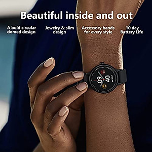 FITVII Smart Watch Answer/Make Call, Fitness Tracker with 24/7 Blood Pressure Heart Rate and Blood Oxygen Monitor, Sleep Tracker Calorie Step Counter Waterproof Smartwatch for Android iOS Women Men