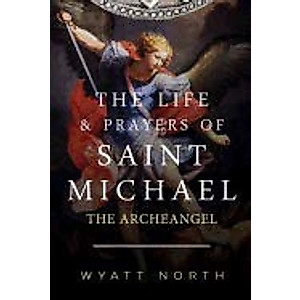 20th Street Products Saint Michael- Red- Slipknot Adjustable Bracelet plus The Life and Prayers of Saint Michael The Archangel book and Saint Michael Laminated Prayer Card