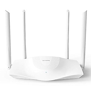 Tenda Wi-Fi 6 Router AX1800 Smart WiFi Router (RX3) -Dual Band Gigabit Wireless Internet Router，with MU-MIMO+OFDMA, 1.8GHz Quad-Core CPU, Up to 1200 Square Feet Coverage(4 Rooms) & 64 Devices