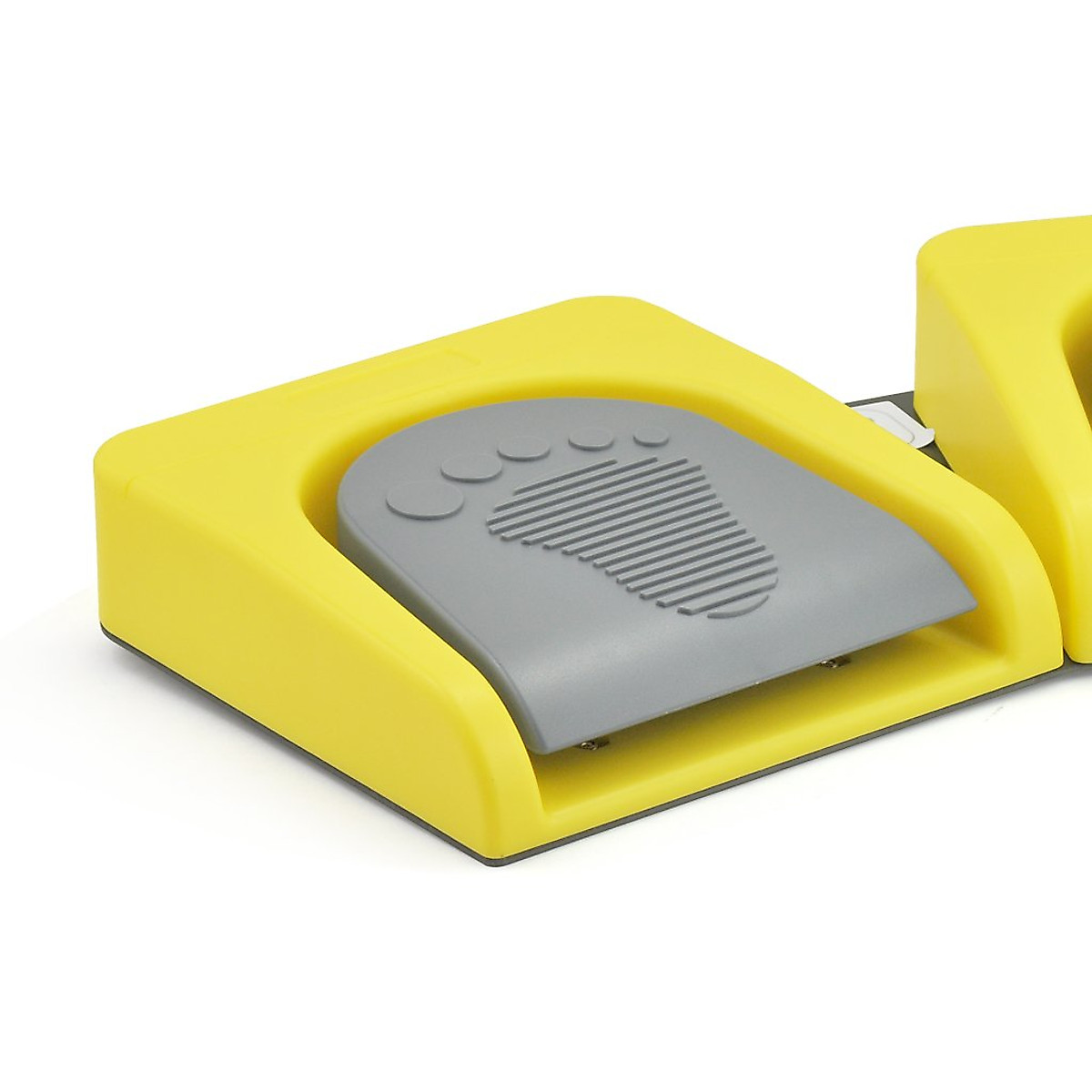 iKKEGOL USB Double 2 Foot Switch Control Pedal Video Game Customized PC Keyboard Multimedia Key Free Drive HID for Push to Talk Yellow