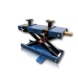 LiftMaster 1100 LB Motorcycle Center Scissor Lift Jack with Safety Pin Hoist Stand Bikes ATVs