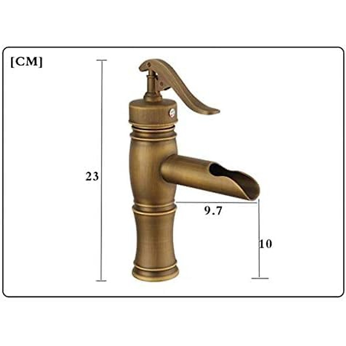 Kitchen Taps Taps Basin Faucets Waterfall Bathroom Faucet Single Handle Basin Mixer Tap Bath Antique Faucet Brass Sink Water